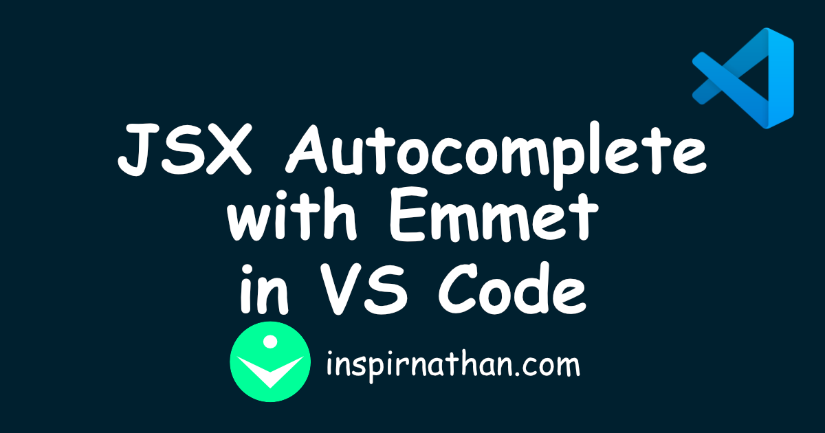 JSX Autocompletion with Emmet in VS Code